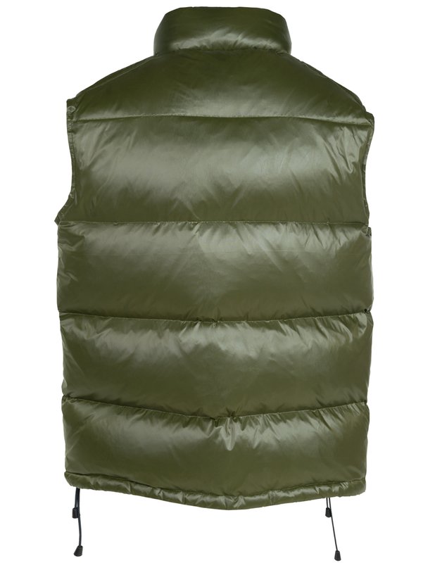 Schott N.Y.C NYLON DOWN FILLED VEST MENS -OLIVE – Moesports