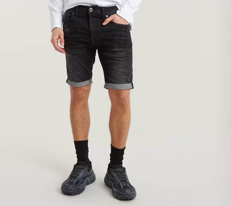 G-STAR 3301 SLIM JEAN SHORT Men’s -ELTO BLACK – Moesports