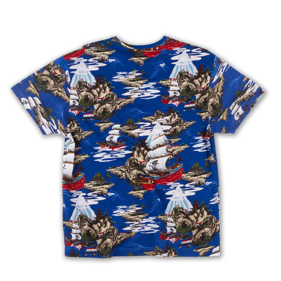 STRIVERS ROW SHIOMI SS KNIT SHORT SLEEVE TEE Men’s- VICTORIA BLUE ...