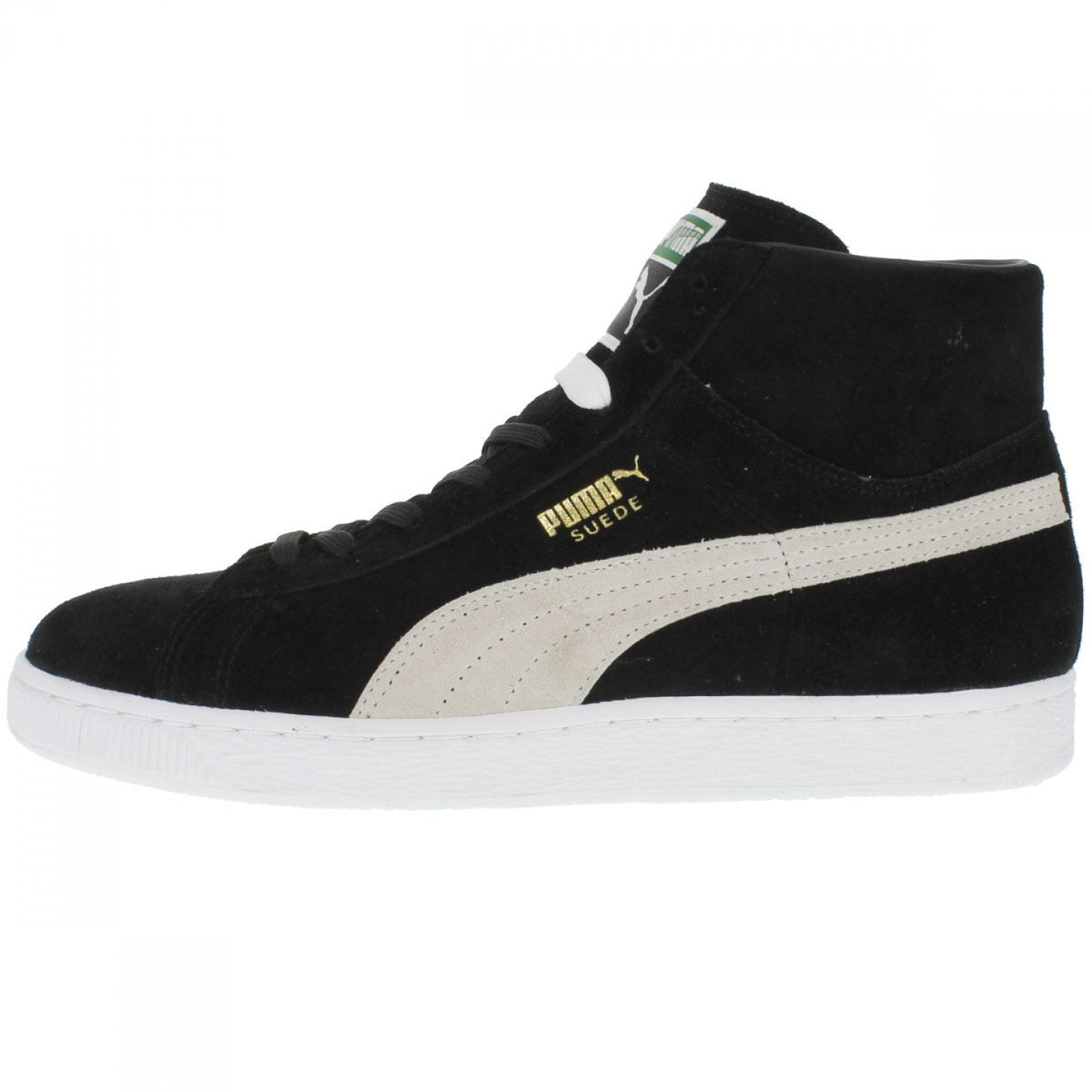 Puma SUEDE MID CLASSIC+ Men’s - BLACK-WHITE – Moesports